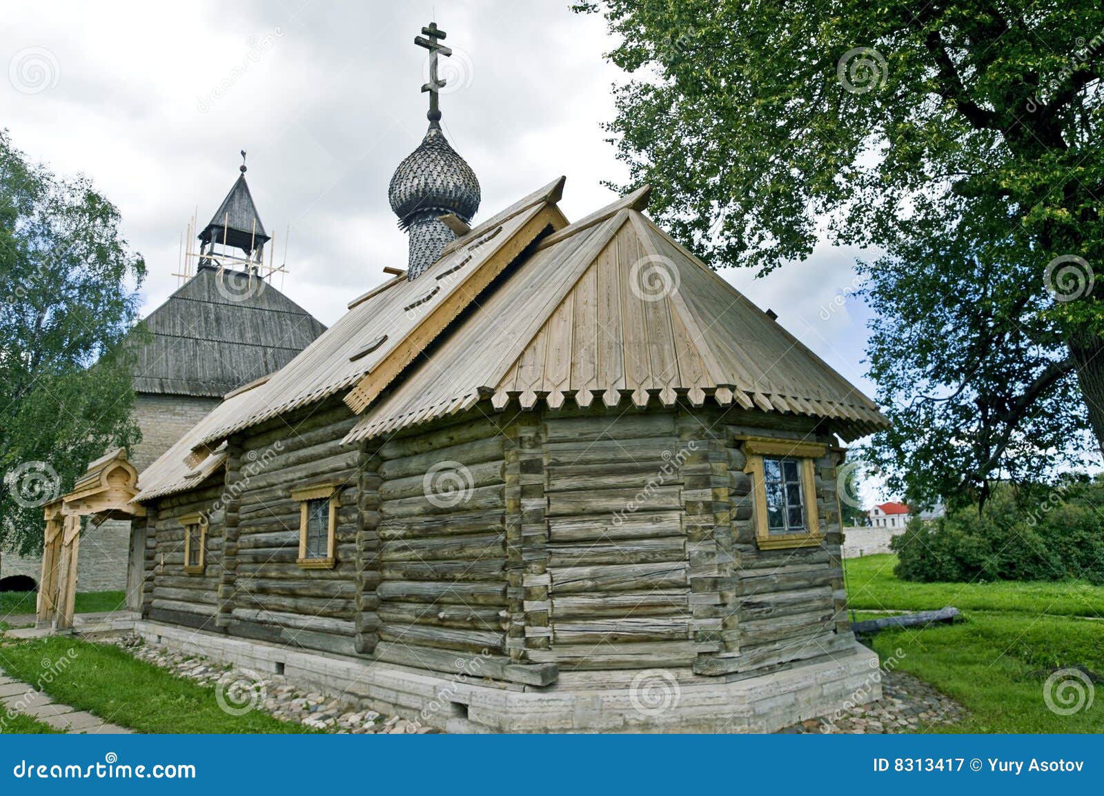 Ancient Russian Loghouse Church Stock Image - Image of logs, faith: 8313417