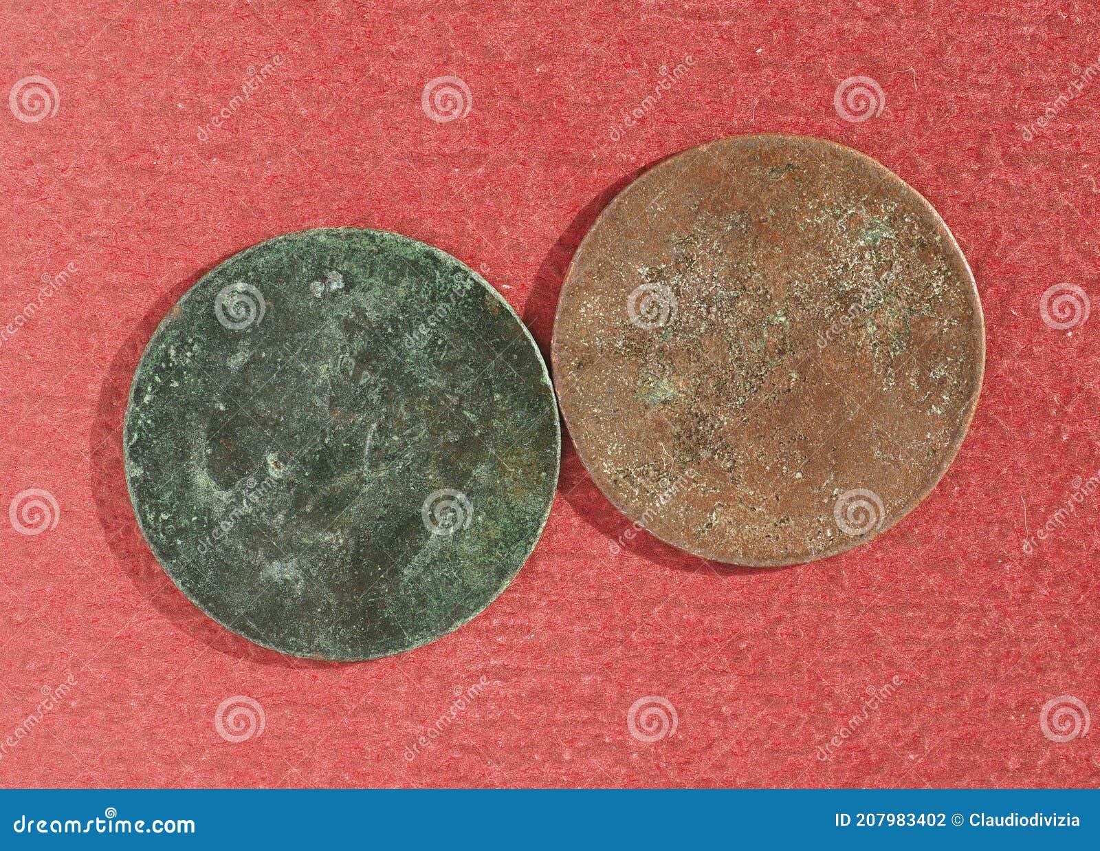 Ancient rusted coins stock photo. Image of iron, currency - 207983402