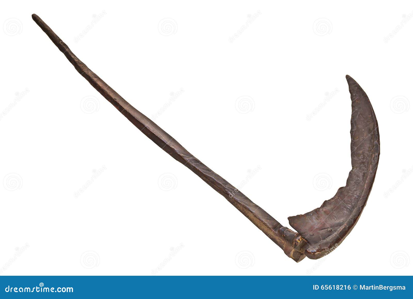 Ancient Rusted Scythe on White Stock Photo - Image of rust, fear: 65618216