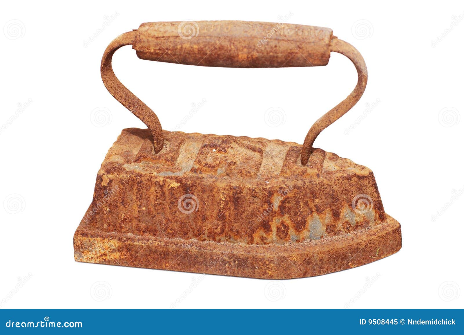 Ancient rusty iron stock image. Image of flatiron, household - 9508445