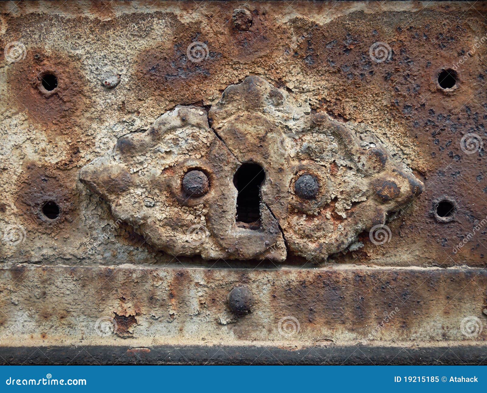 Ancient rusty keyhole stock image. Image of ancient, mystery - 19215185