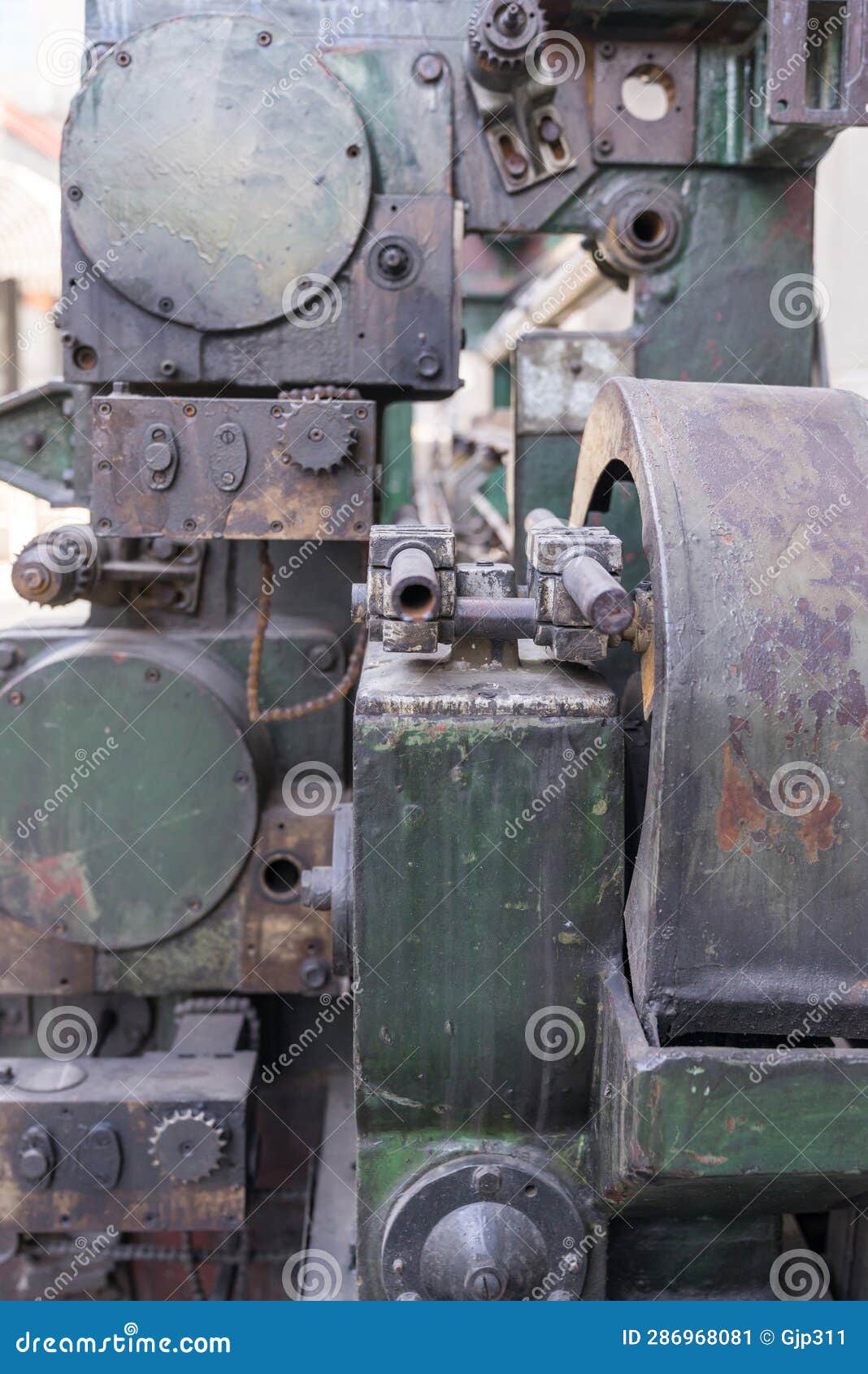 Ancient rusty machine stock image. Image of equipment - 286968081
