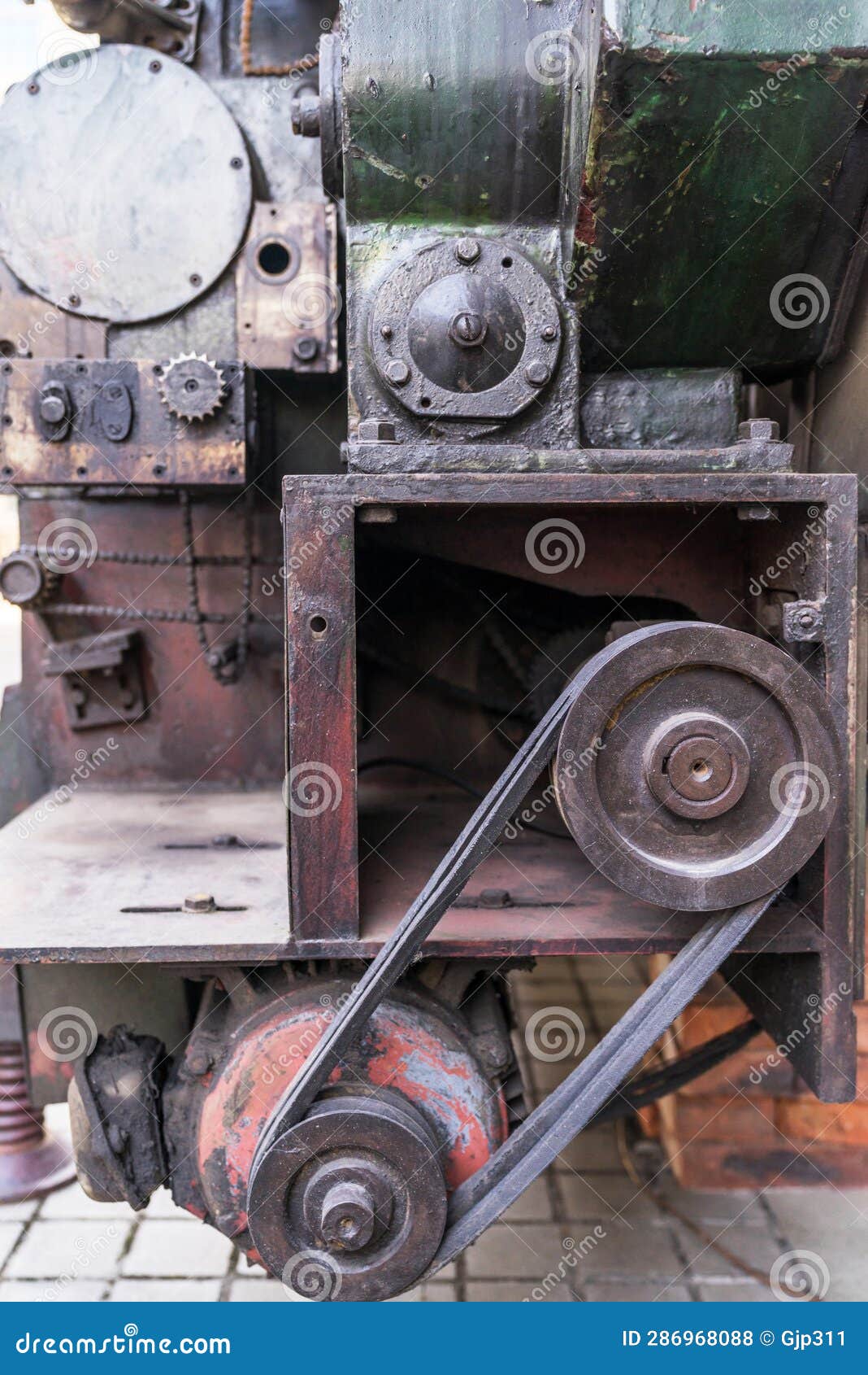 Ancient rusty machine stock photo. Image of metal, rusty - 286968088