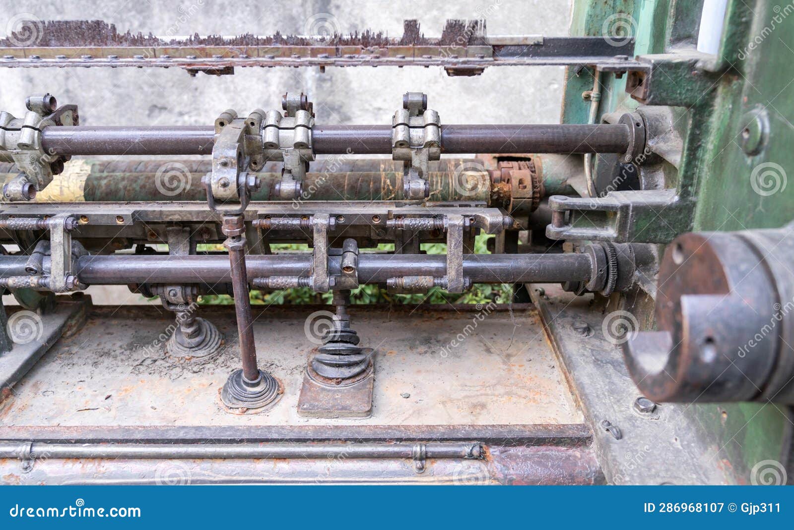Ancient rusty machine stock image. Image of industrial - 286968107