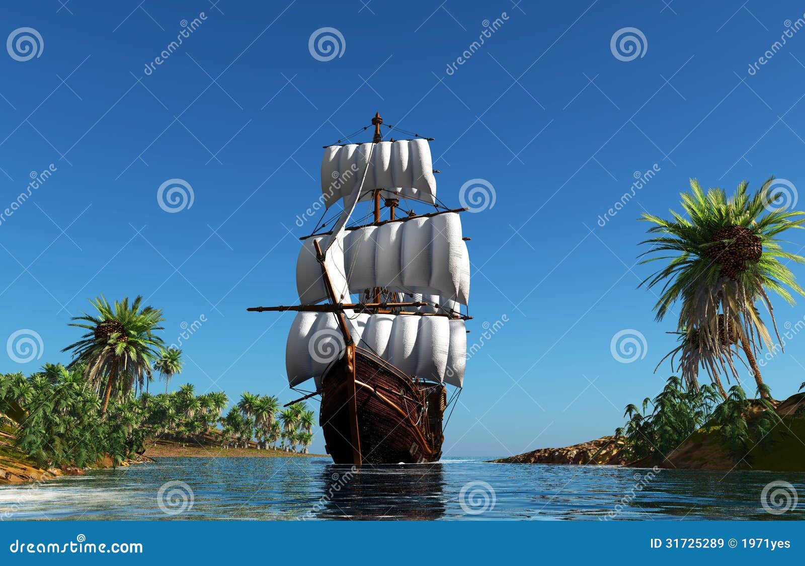 Ancient sailing stock illustration. Illustration of exploration - 31725289