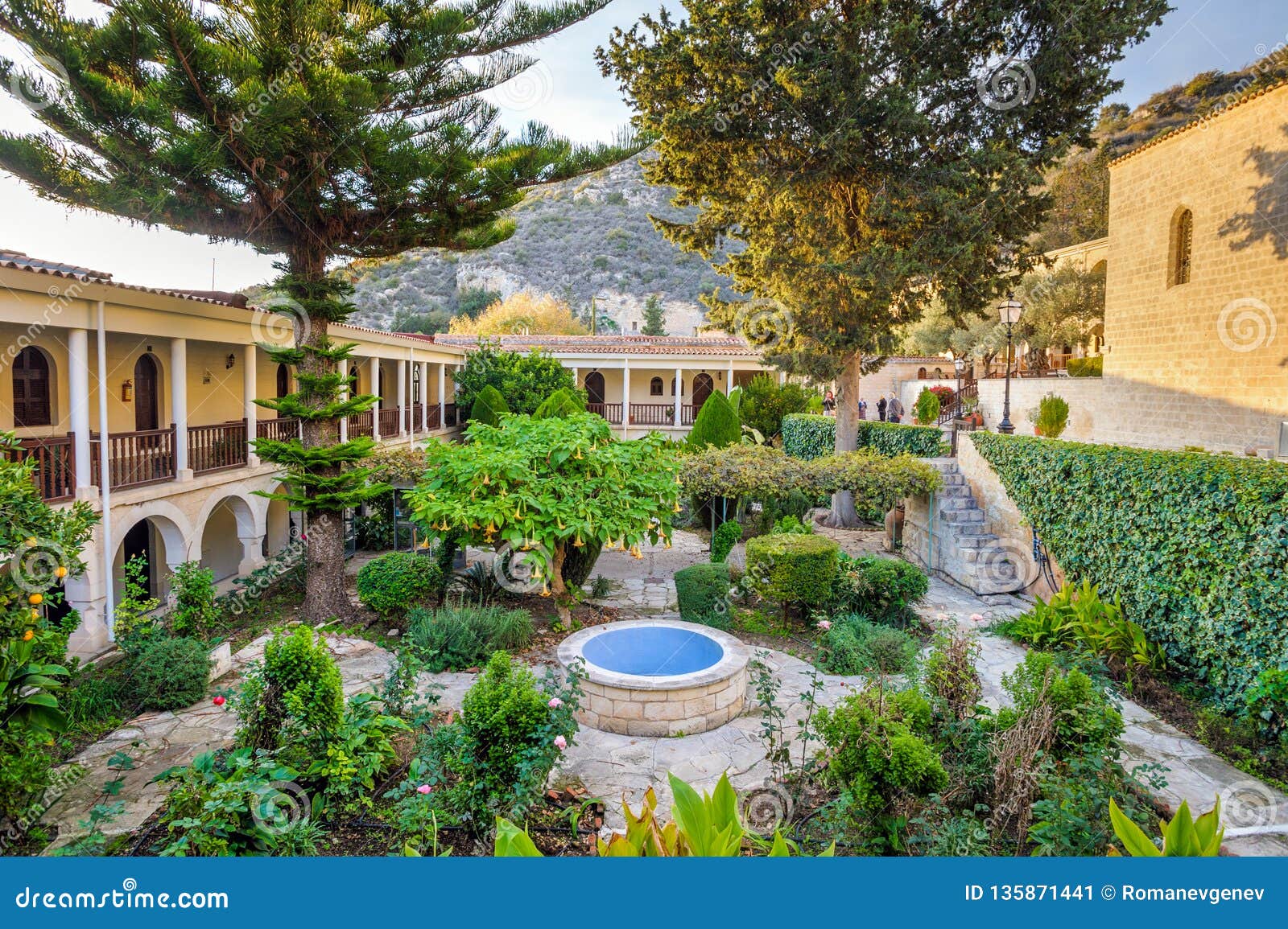 Saint Neophyte Monastery, Paphos, Cyprus Editorial Photo - Image of ...