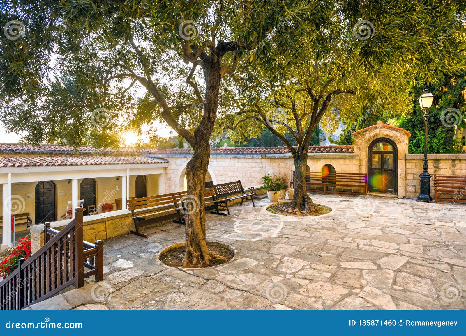 Saint Neophyte Monastery, Paphos, Cyprus Stock Photo - Image of paphos ...