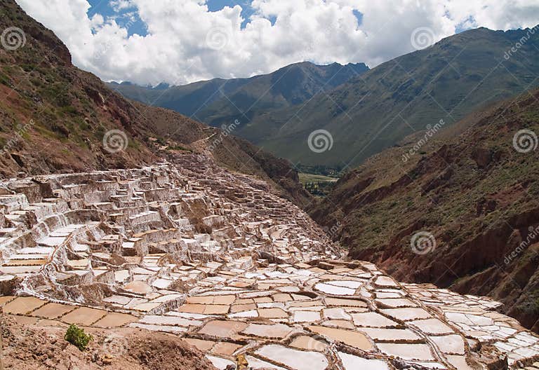 Ancient Salt basins stock photo. Image of cuzco, maras - 3284686
