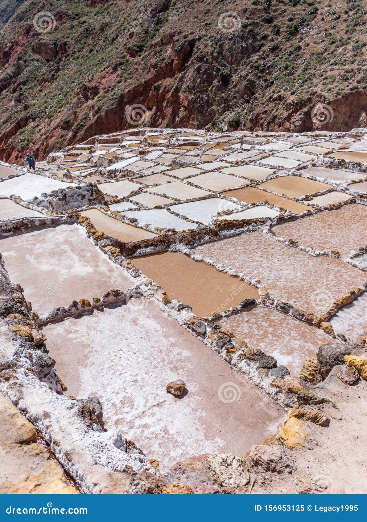 The Ancient Salt Mines of Maras, Peru. Editorial Image - Image of ...