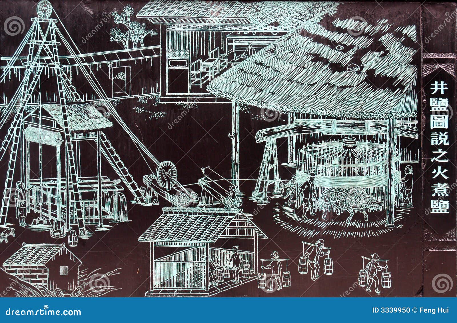 Ancient Salt Well Technique Stock Photo - Image of works, canary: 3339950