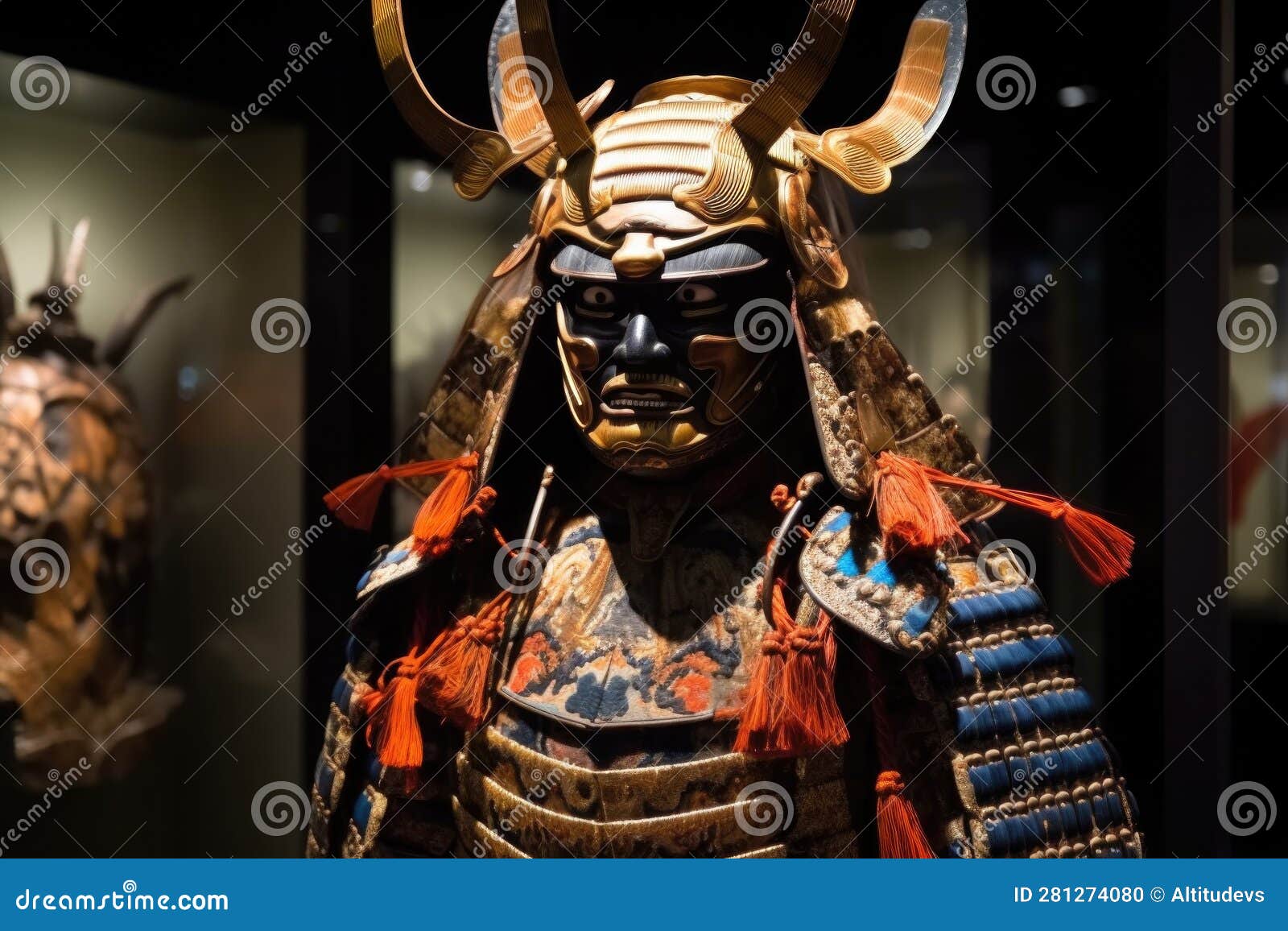 Ancient Samurai Armor Displayed In Museum Royalty-Free Stock Image ...