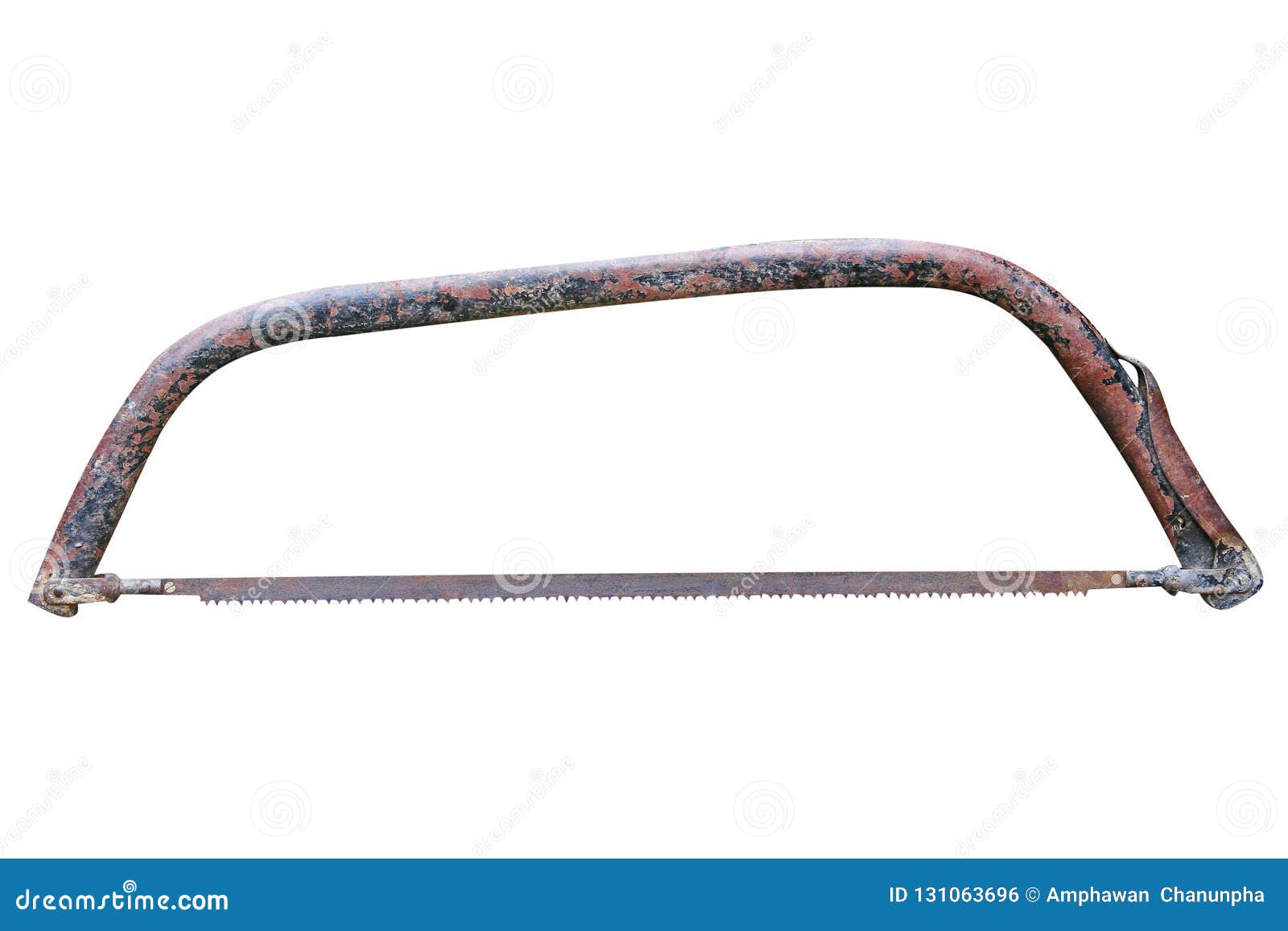 Ancient Saw Isolated on White Background Stock Photo - Image of ...