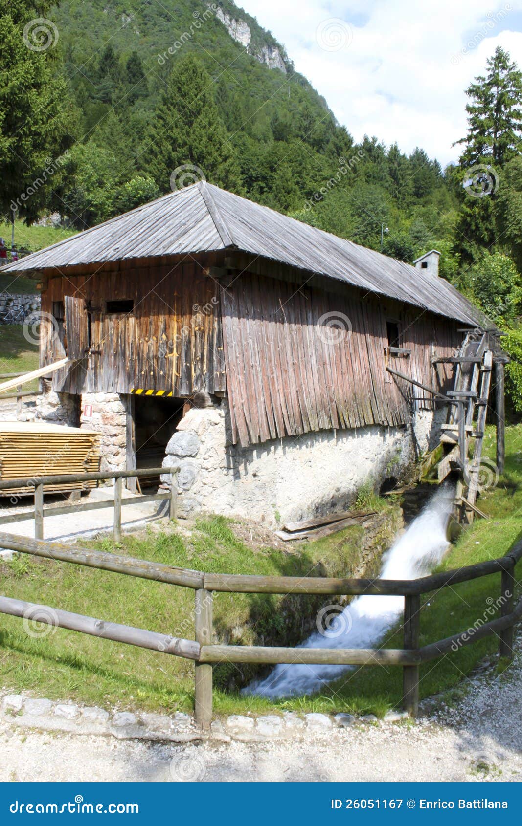 The ancient sawmill stock image. Image of woods, still - 26051167