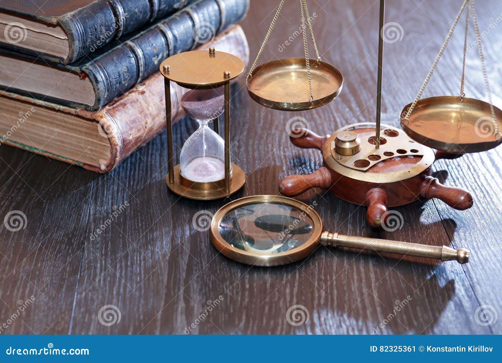 Ancient Science Tools stock image. Image of vintage, hourglass - 82325361