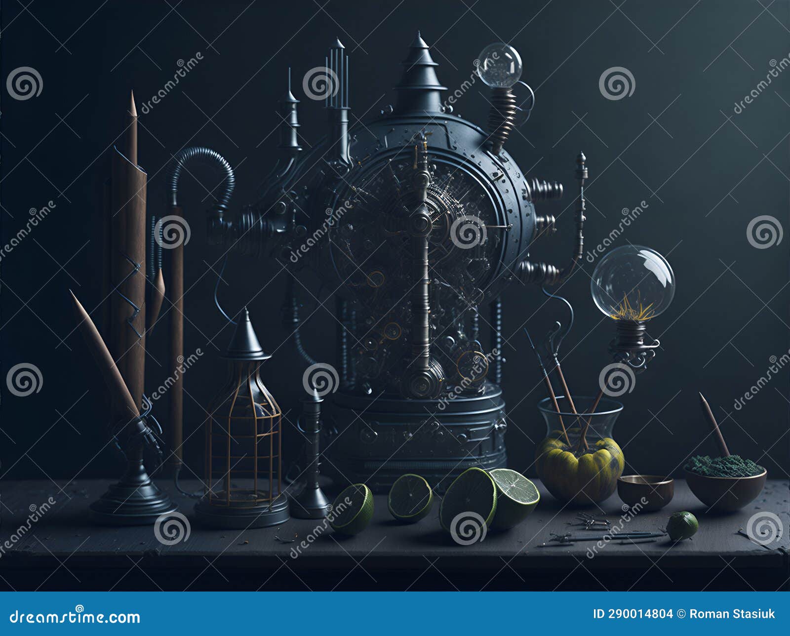 Ancient Scientific Tools. AI Generated Stock Illustration ...