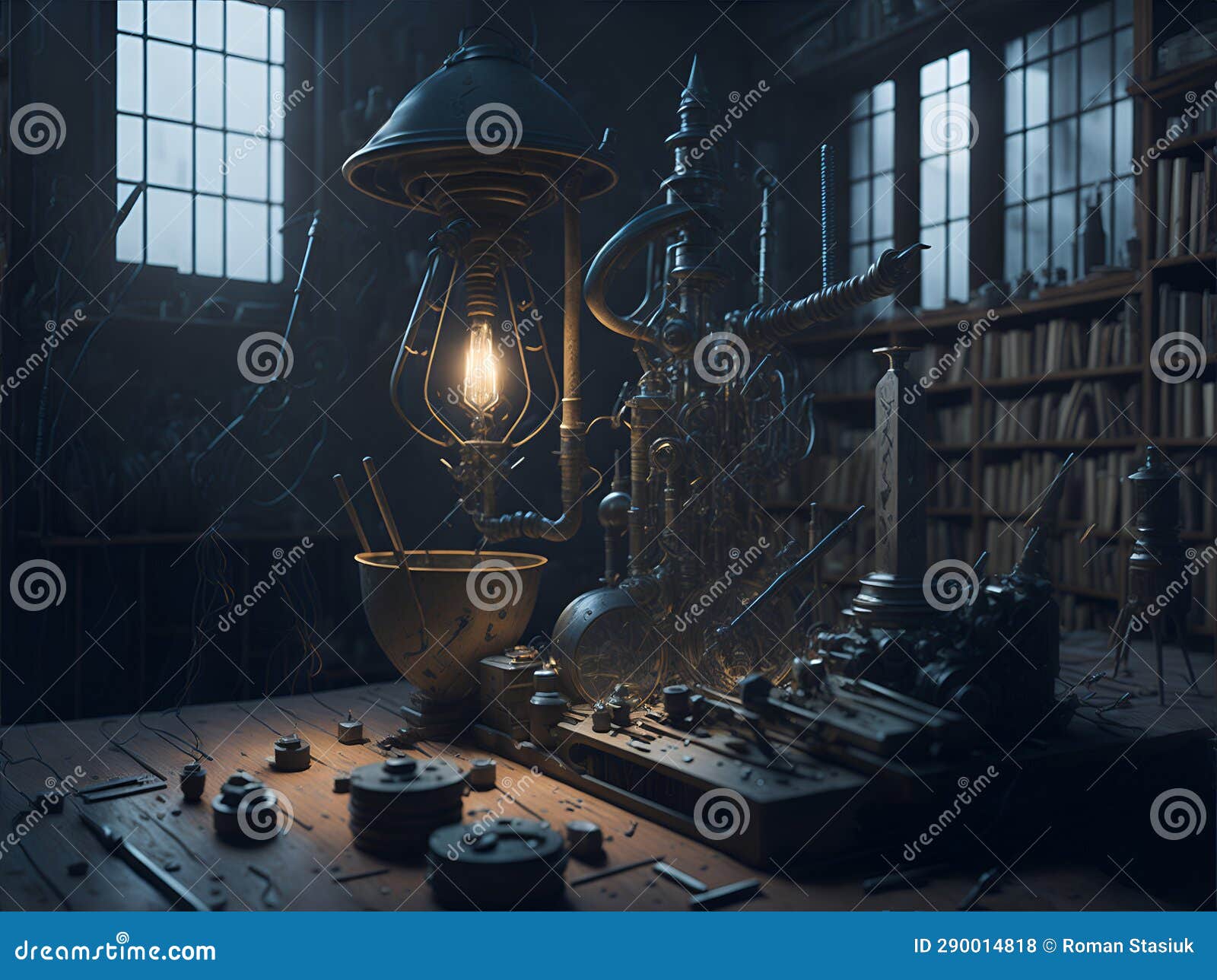 Ancient Scientific Tools. AI Generated Stock Illustration ...