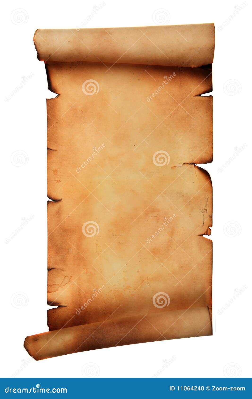 Ancient scroll stock photo. Image of isolated, historic - 11064240