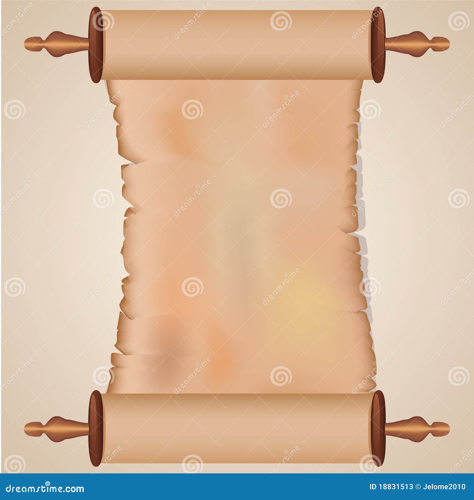 Ancient Scroll Map Royalty-Free Stock Photography | CartoonDealer.com ...