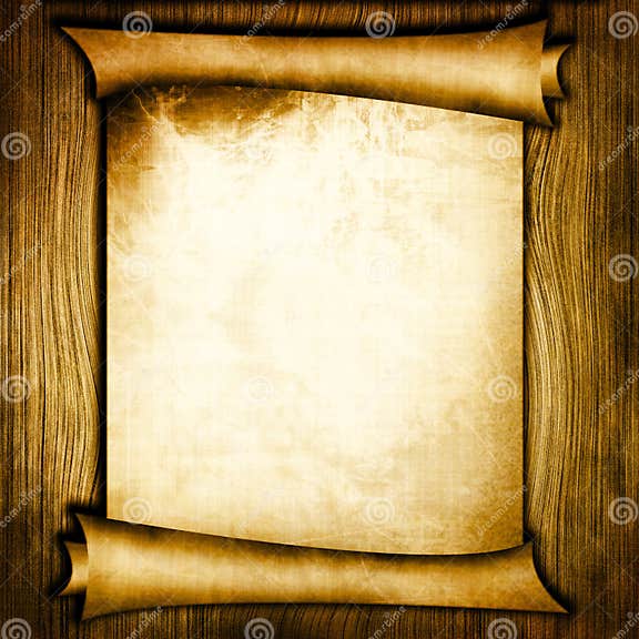 Ancient scroll stock illustration. Illustration of fine - 4735189