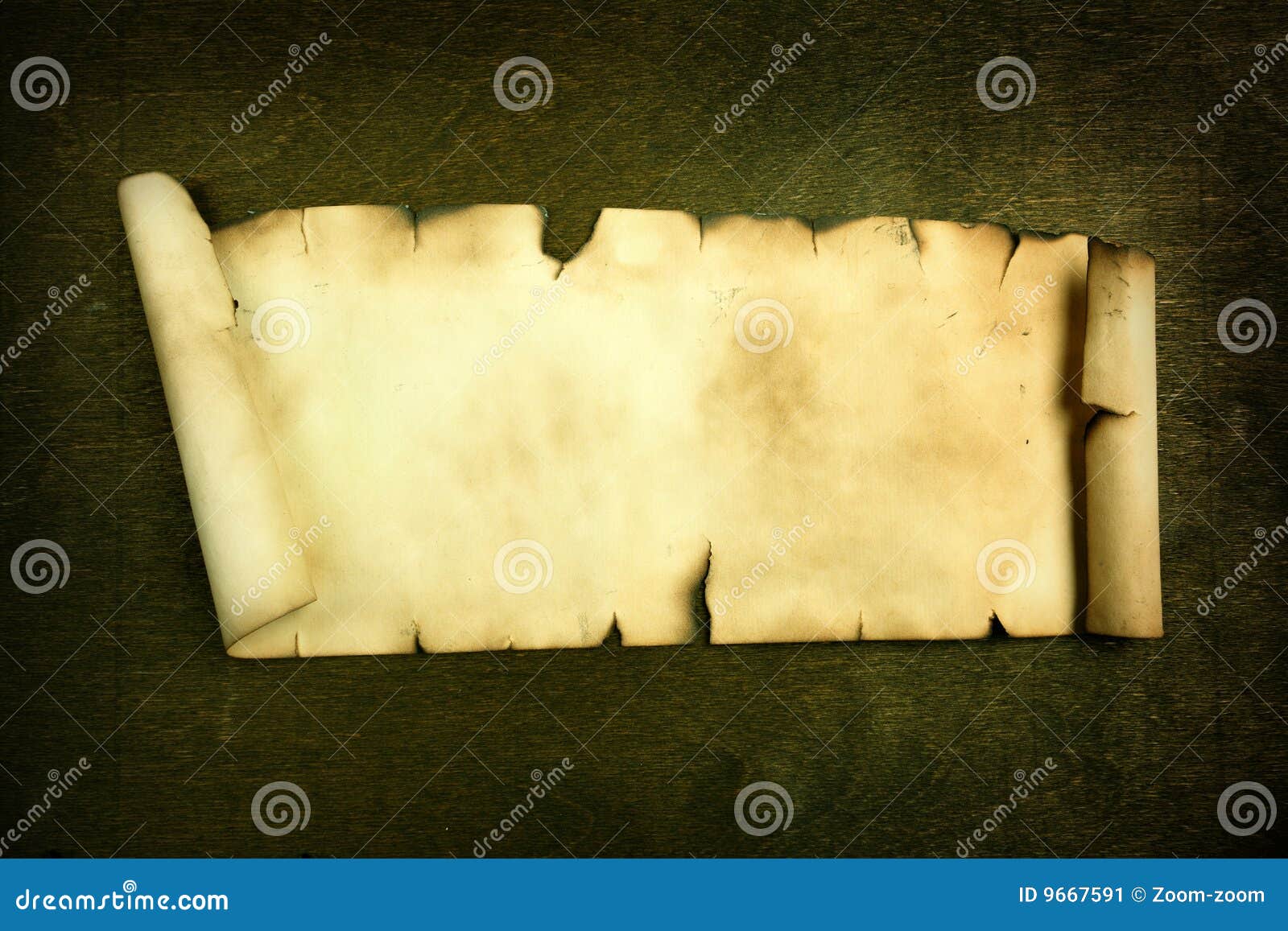 Ancient scroll stock image. Image of ancient, green, edge - 9667591