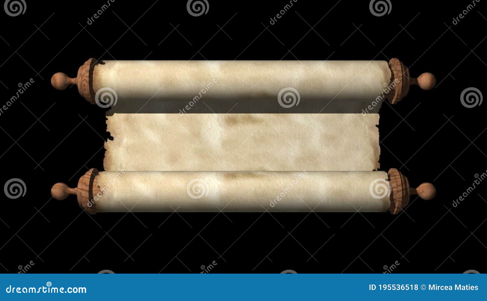 Ancient Scroll Rolling Open Animation Stock Footage - Video of pattern ...