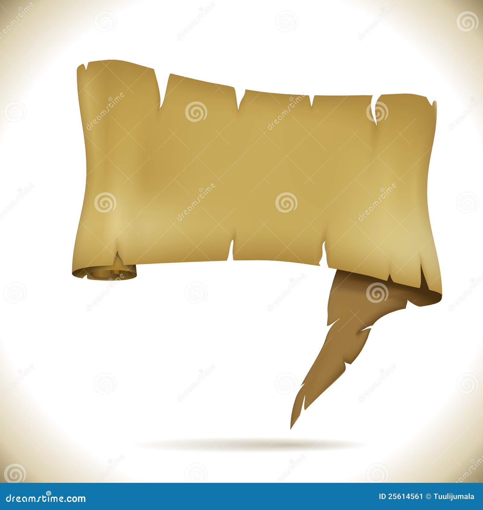 Ancient Scroll Speech Balloon Stock Vector - Illustration of medieval ...