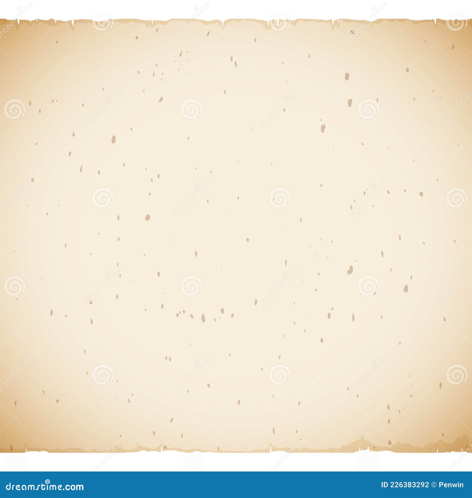 Ancient Scroll Template with Teared Borders, Vector Illustration Stock ...