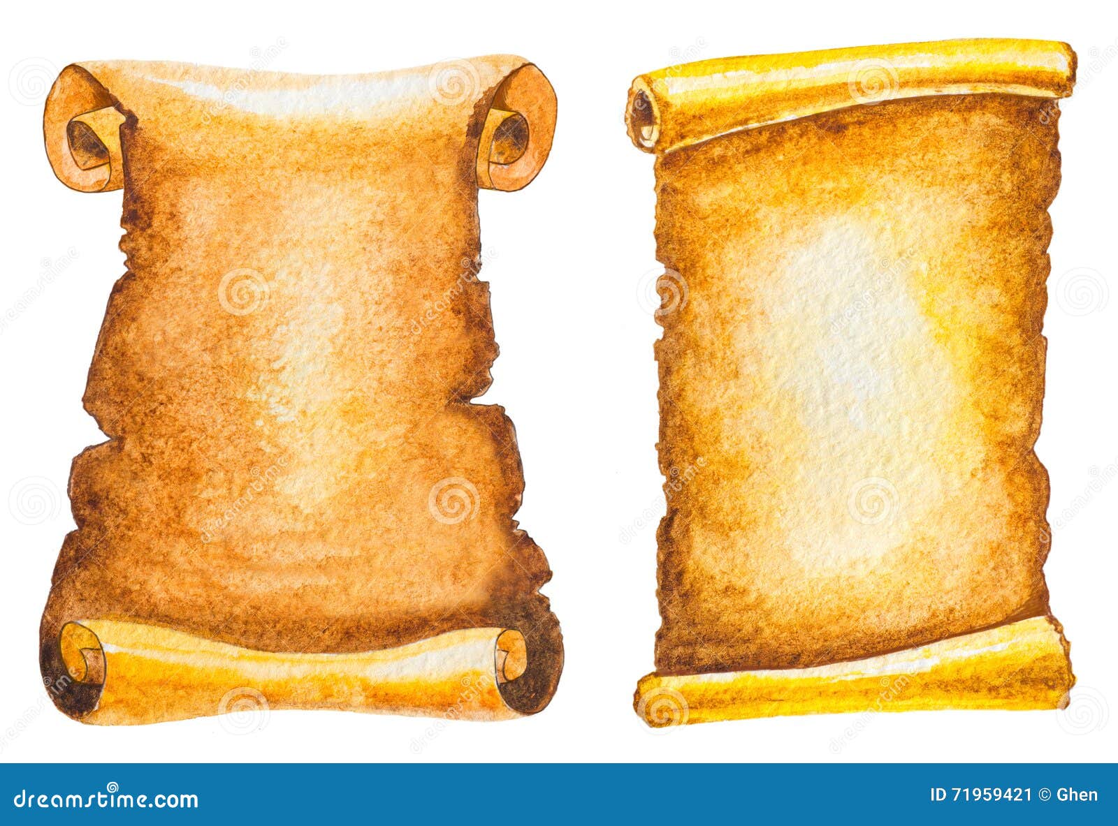 Ancient Scrolls Cartoon Vector | CartoonDealer.com #18660623