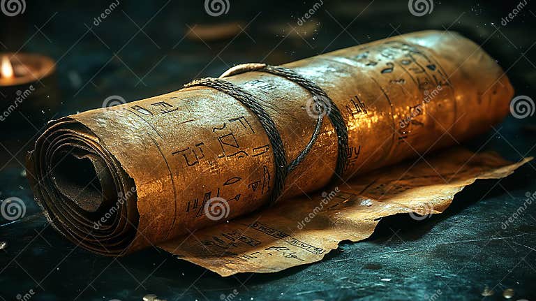 Ancient Scrolls with Text and Religious Hymns, History, Science and ...