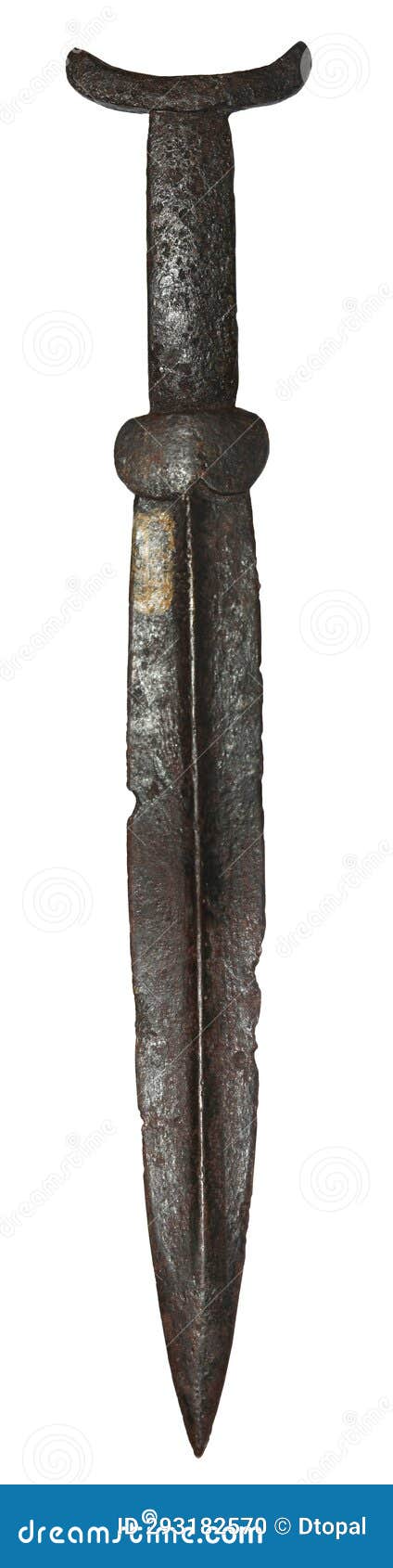 Ancient Scythian Dagger Acinaces on a White Background Stock Photo ...