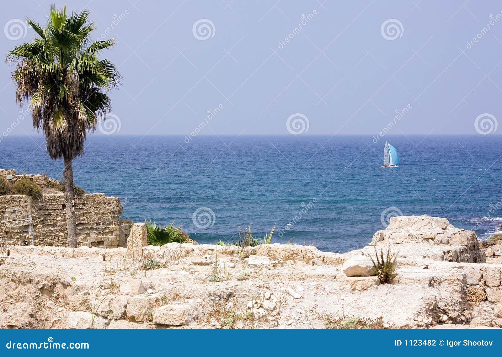 Ancient seaside ruins stock photo. Image of seashore, waterfront - 1123482