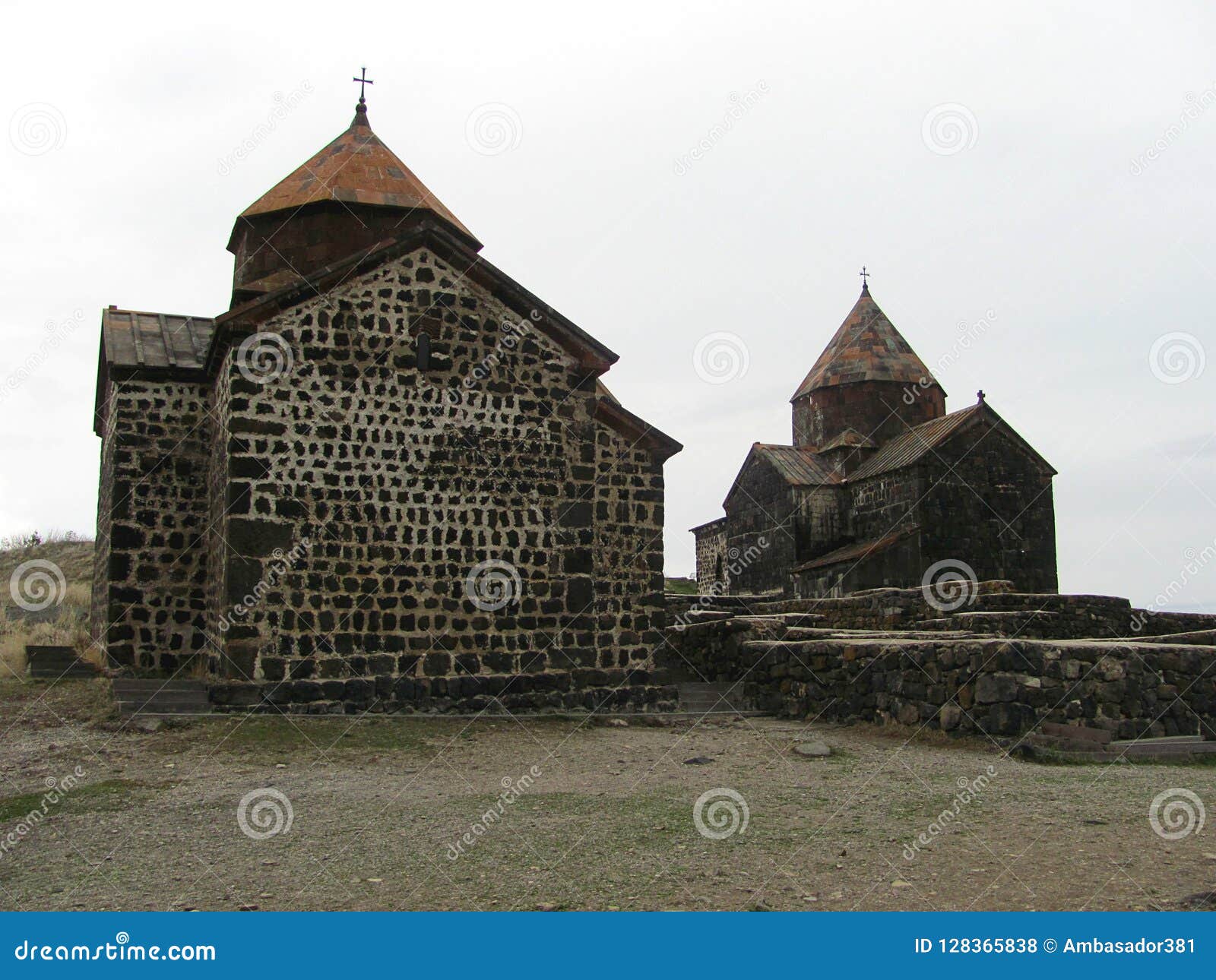 The Ancient Sevanavank Monastery, Sevan, Armenia Editorial Stock Photo ...