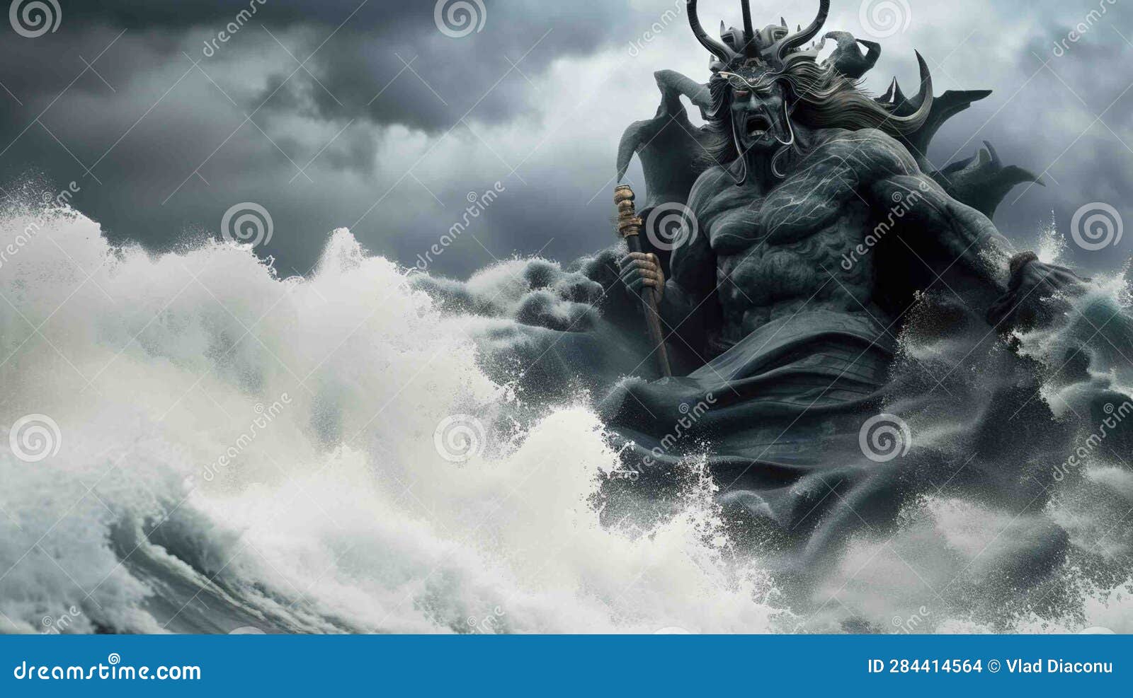 Ancient Shinto God Susanoo is the God of the Sea and Storms Stock Photo ...