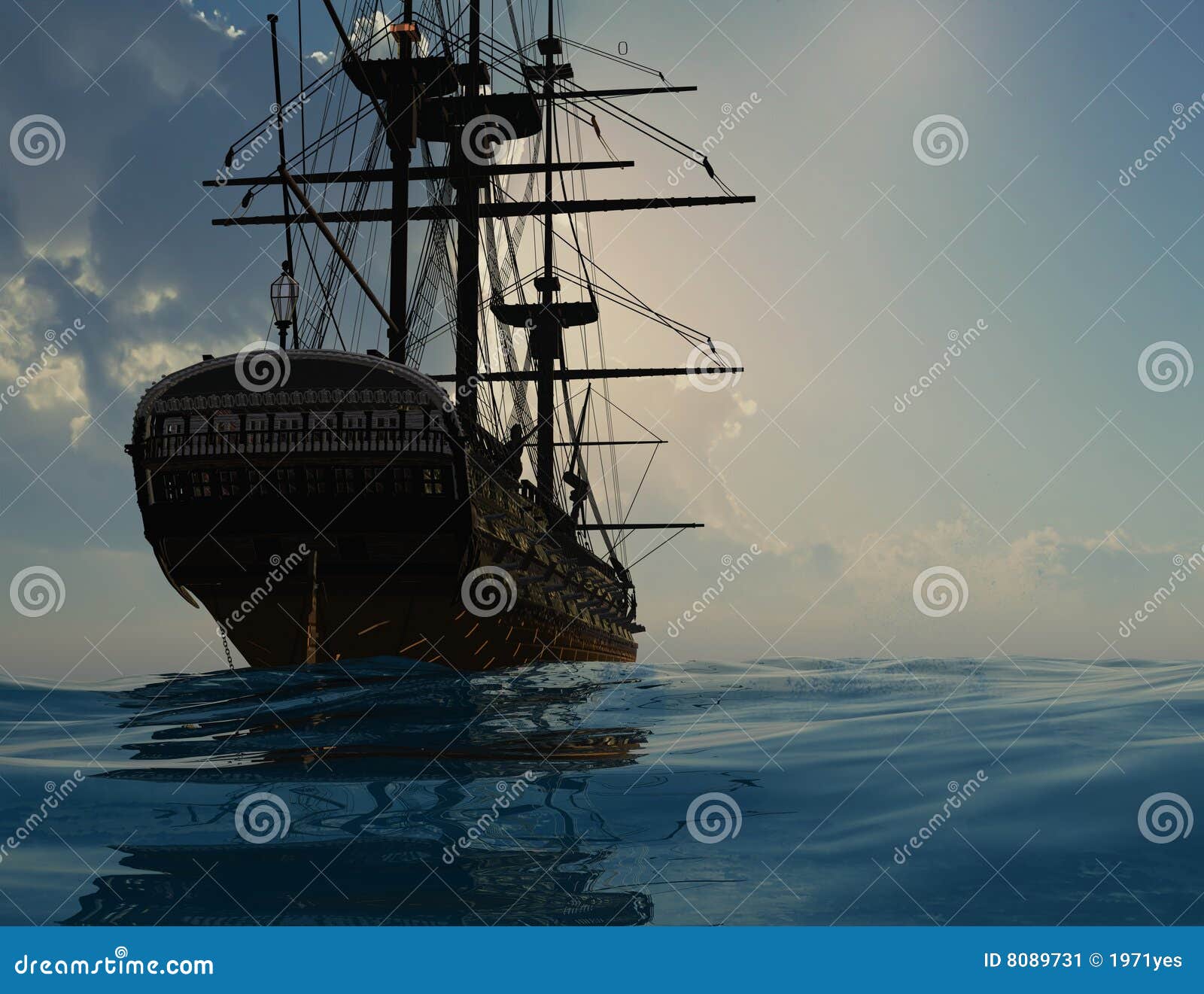 Ancient Ship-Wreck Underwater Stock Image | CartoonDealer.com #11929189