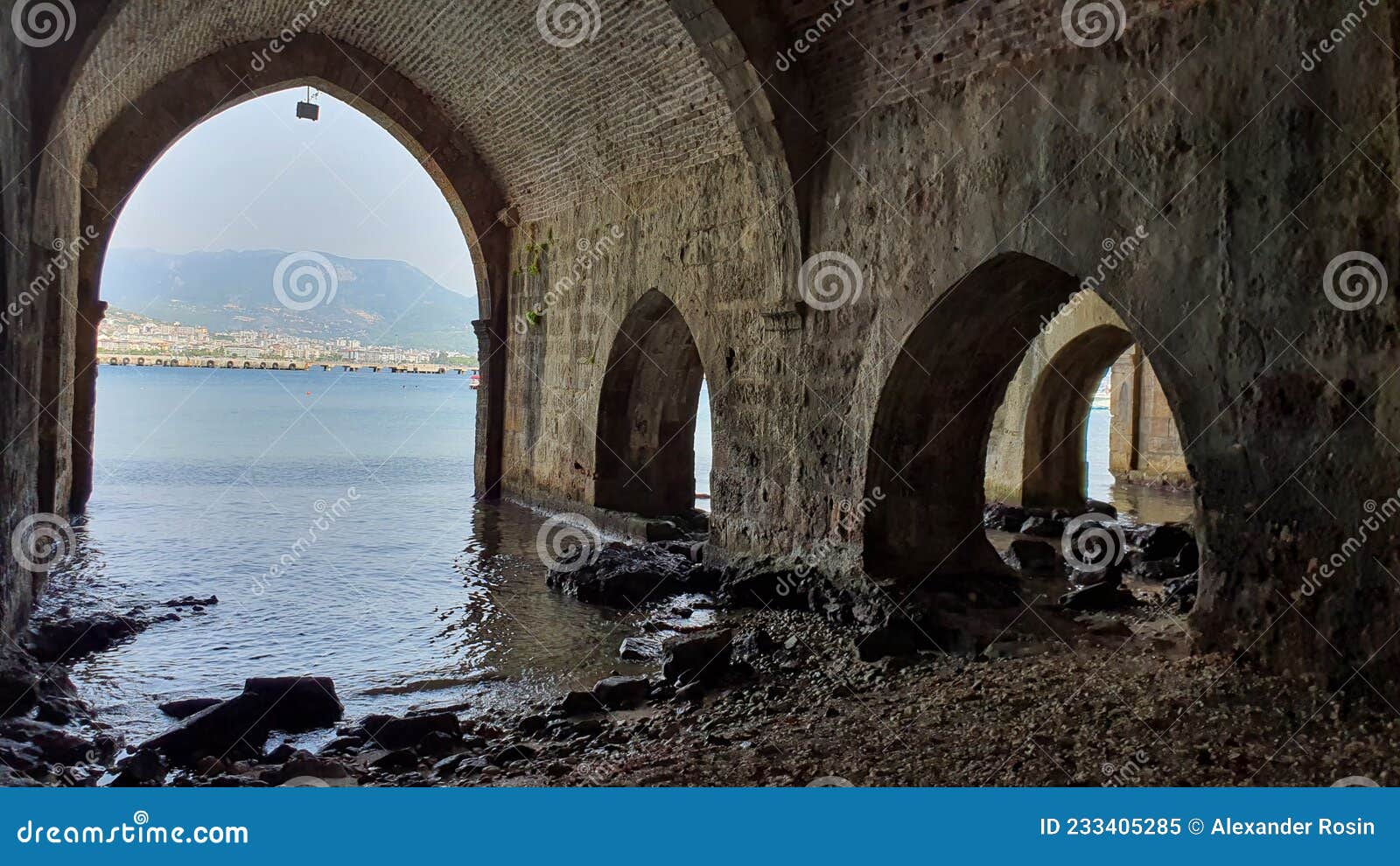 Ancient Shipyard on Seaside Stock Image - Image of reflection, history ...