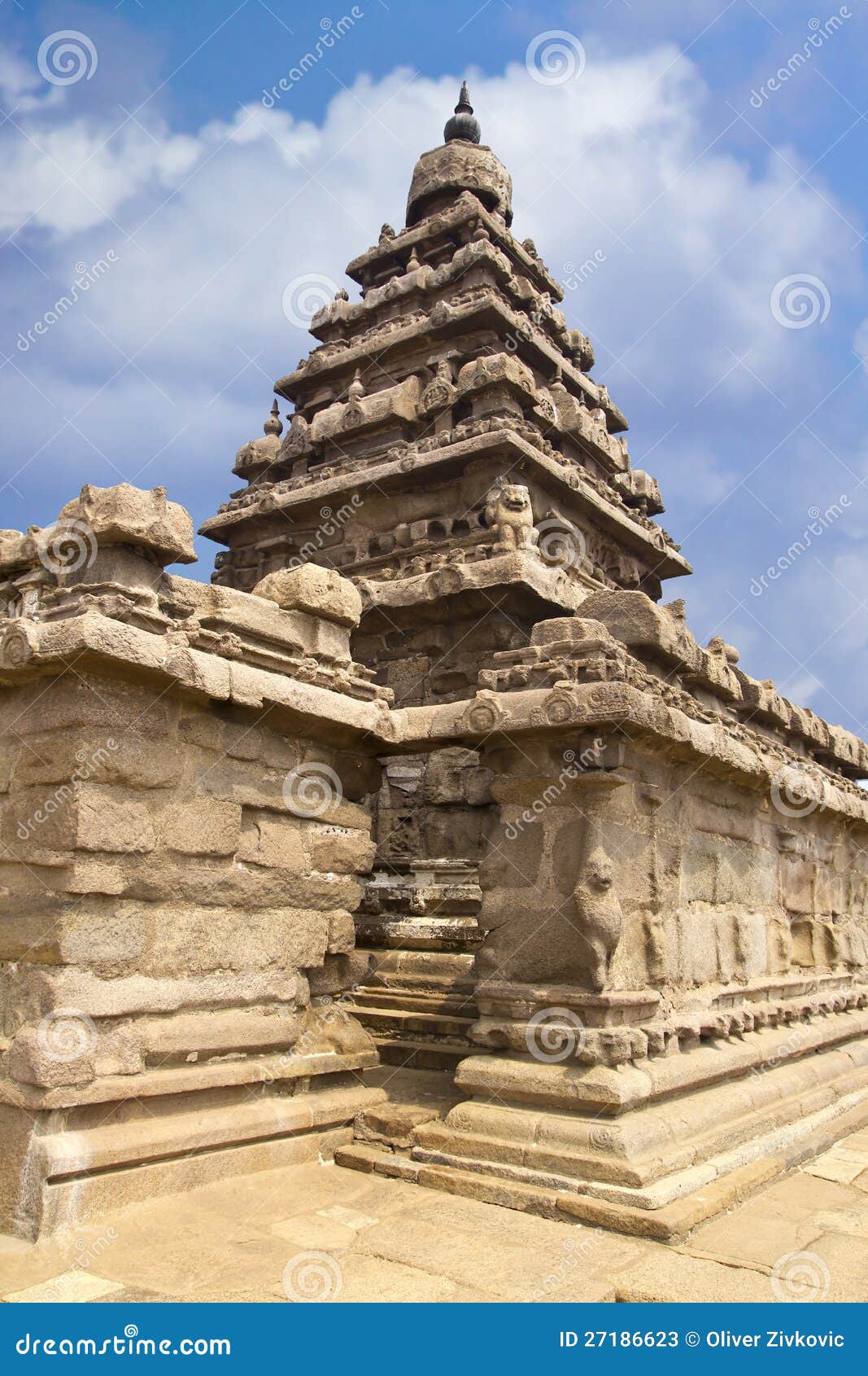 Ancient Shore Temple stock image. Image of architecture - 27186623