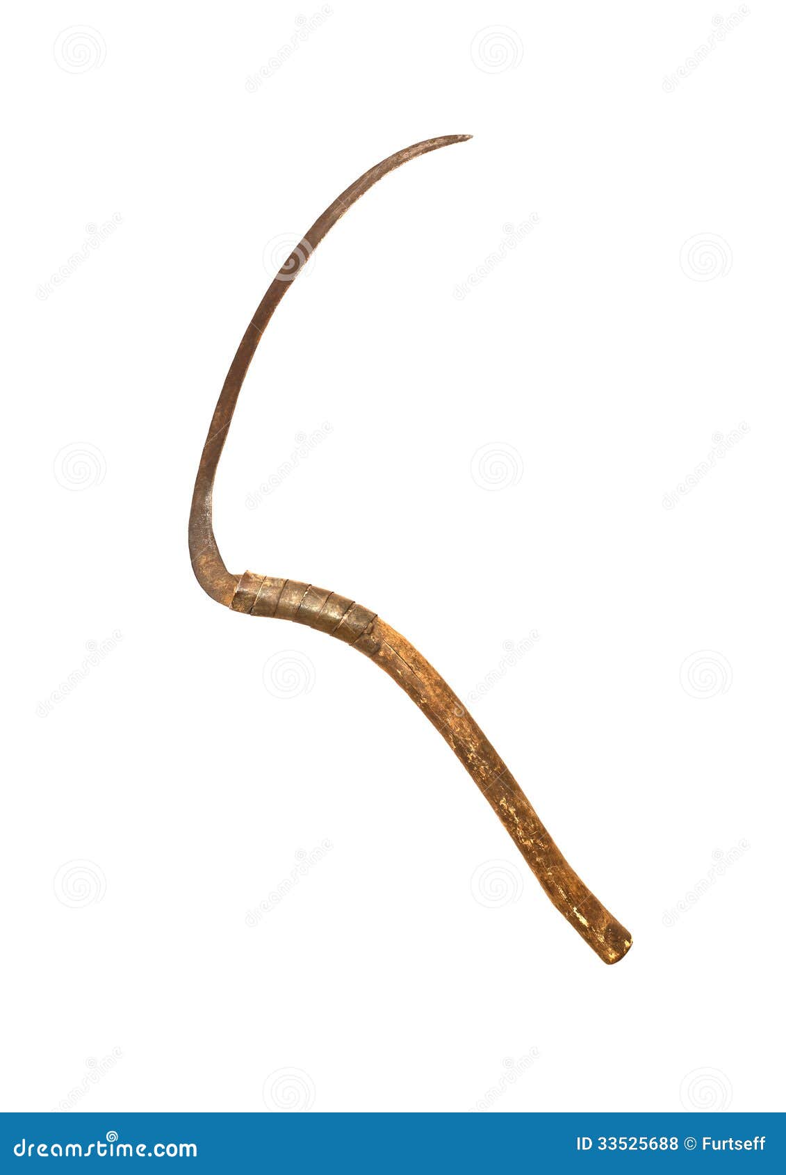 Ancient sickle stock photo. Image of harvesting, handle - 33525688