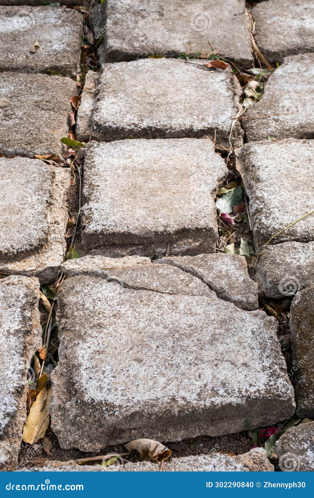 Ancient Sidewalk. Walkway from Big Cobblestone Stock Photo - Image of ...