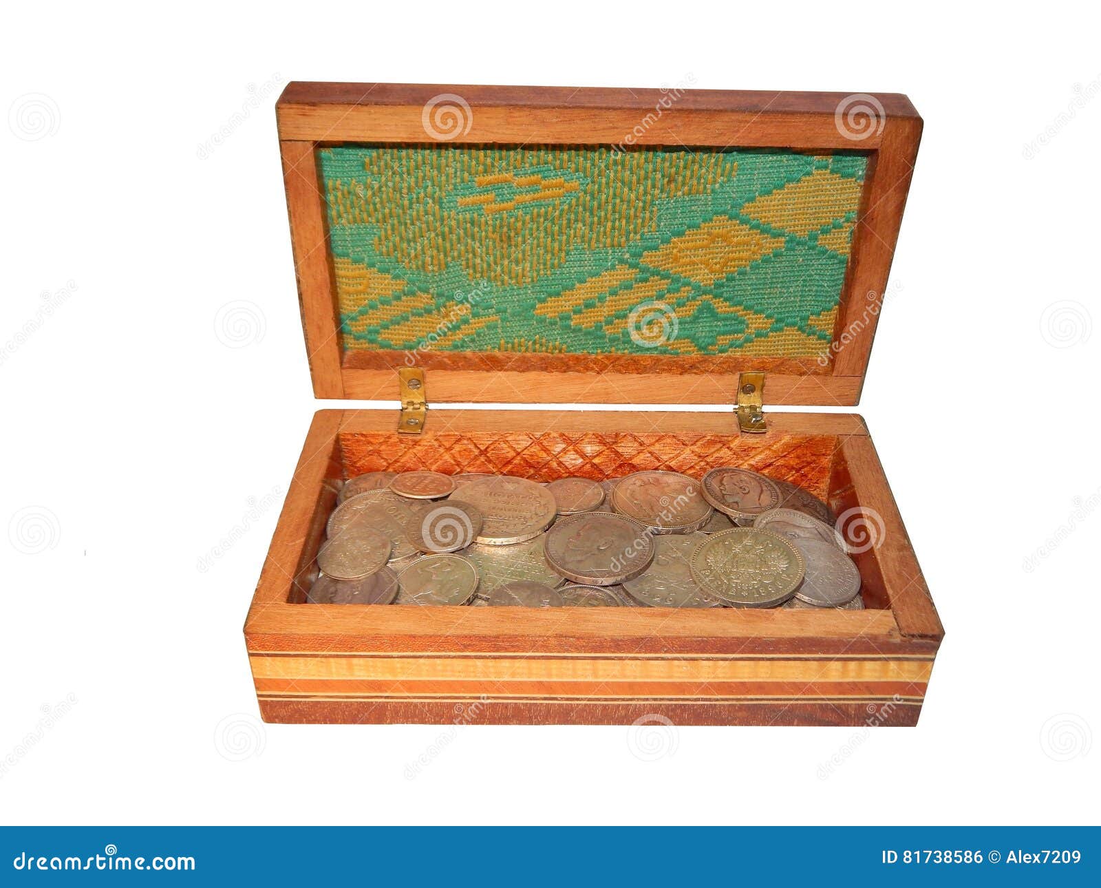 Ancient Silver Coins in a Box Stock Photo - Image of collection ...
