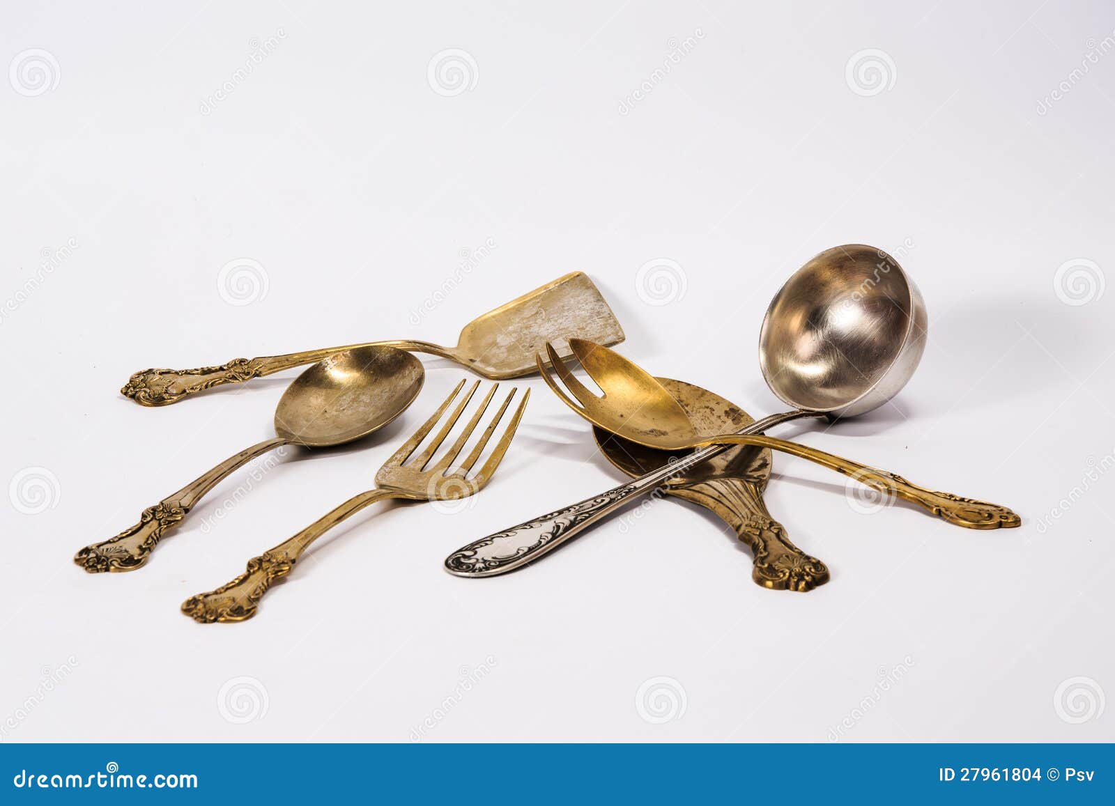 Ancient silverware stock photo. Image of decoration, ancient - 27961804
