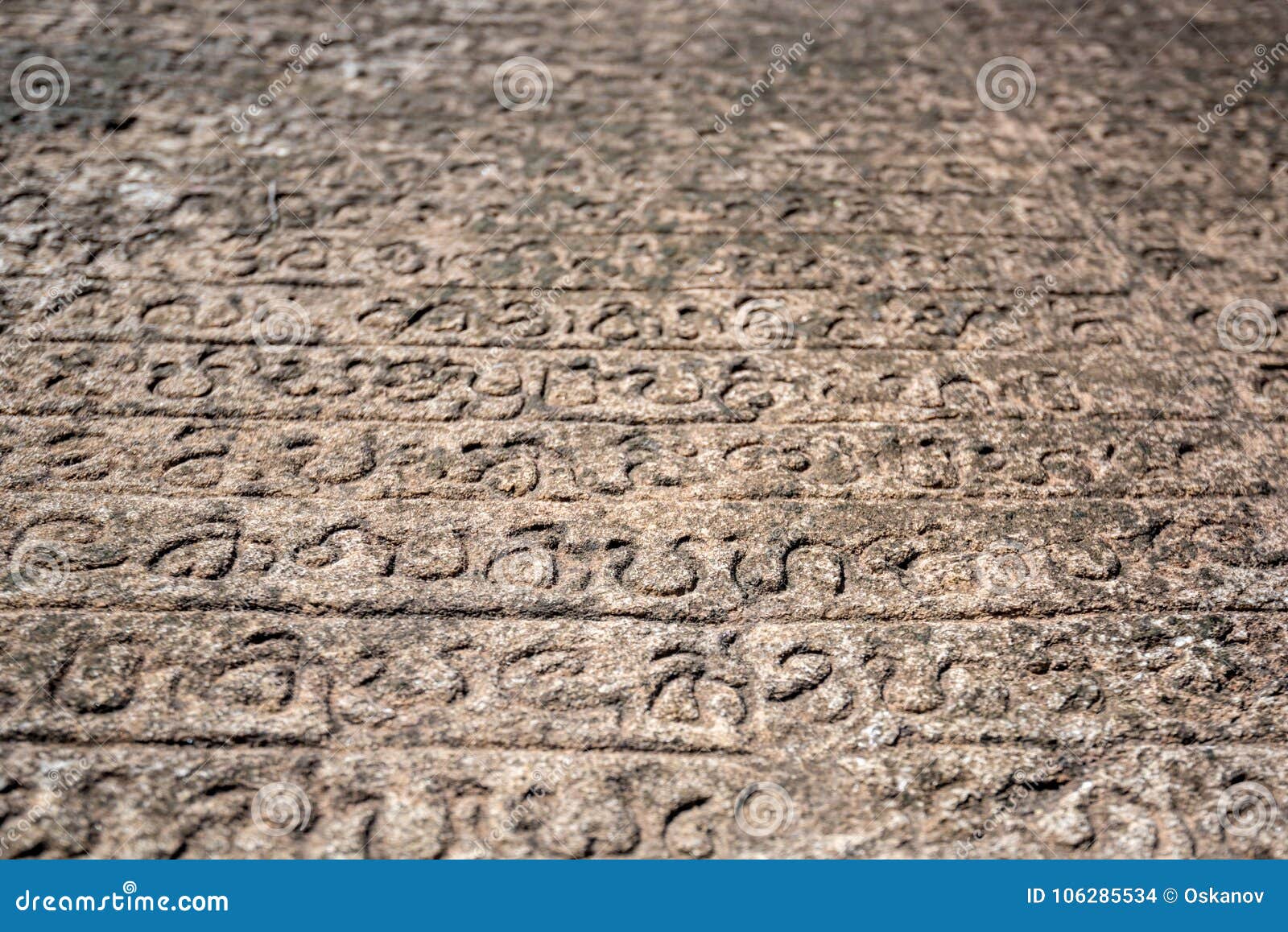 Ancient Sinhalese Scripts stock photo. Image of scripts - 106285534
