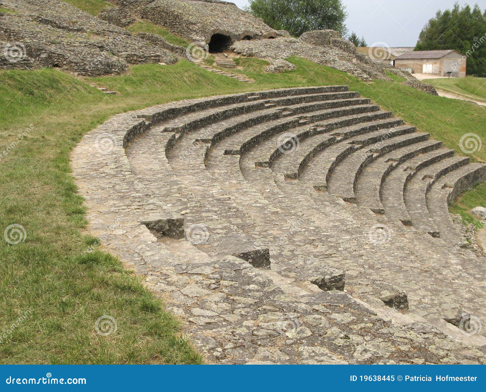 Ancient sitting benches stock image. Image of outdoors - 19638445