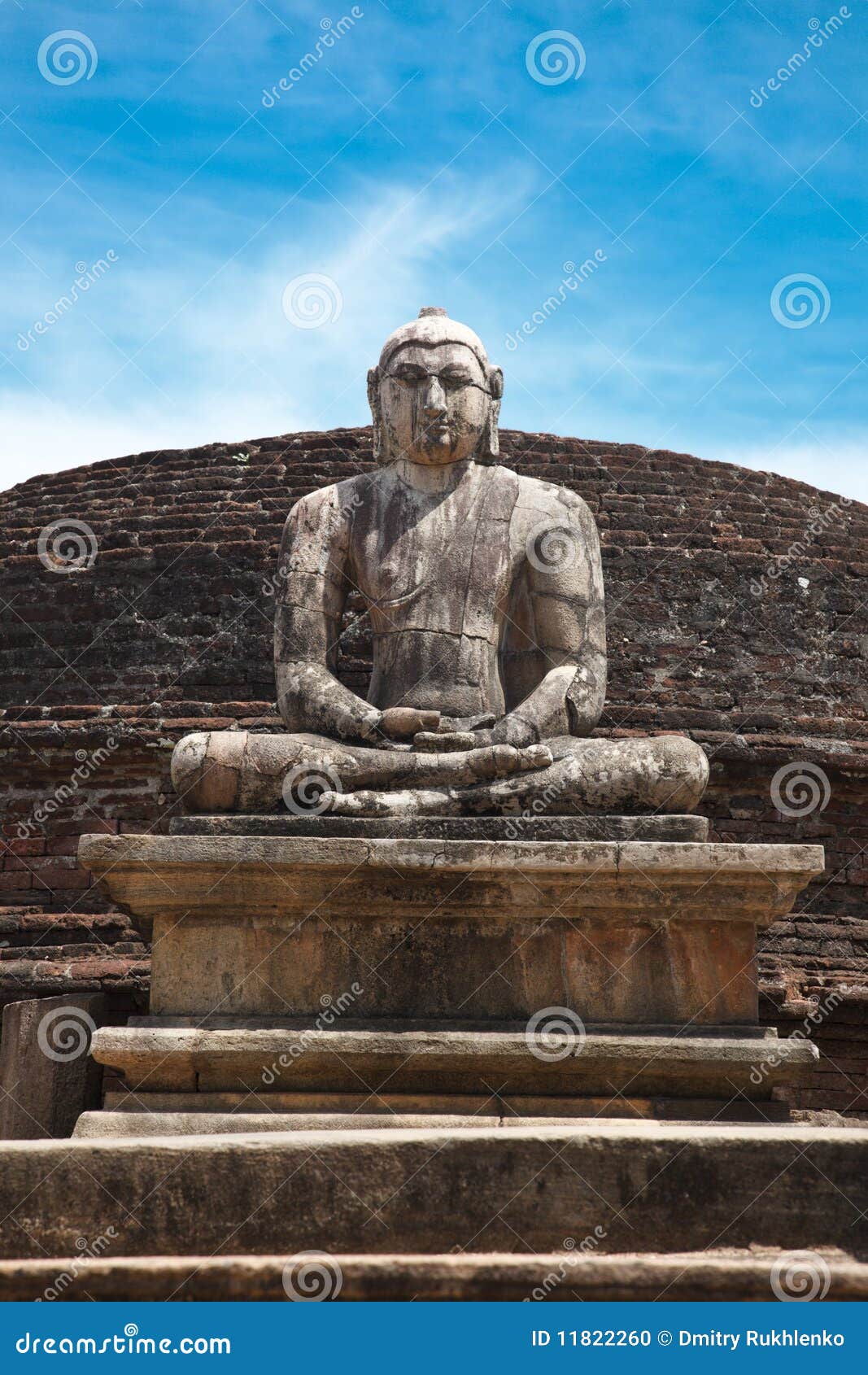Ancient Sitting Buddha Image Stock Photo - Image of closeup, buddha ...