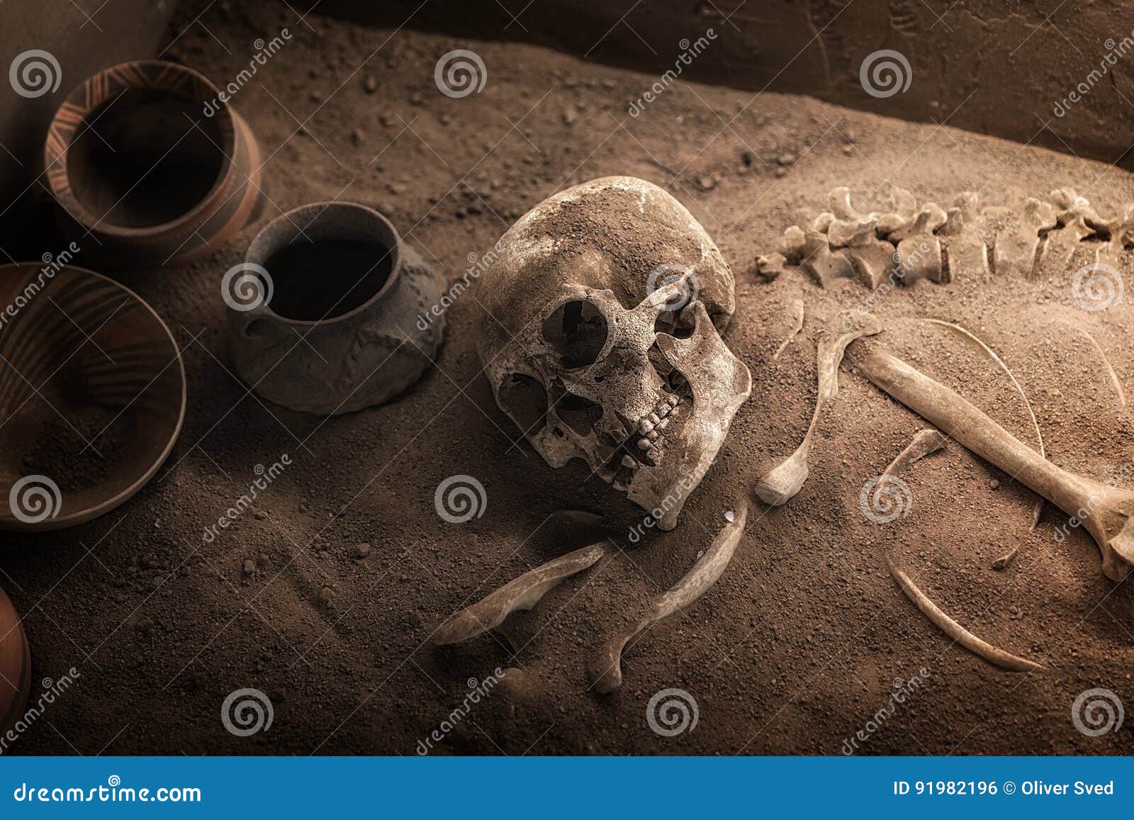 Ancient Skeleton Lying in Grave Editorial Photo - Image of remains ...