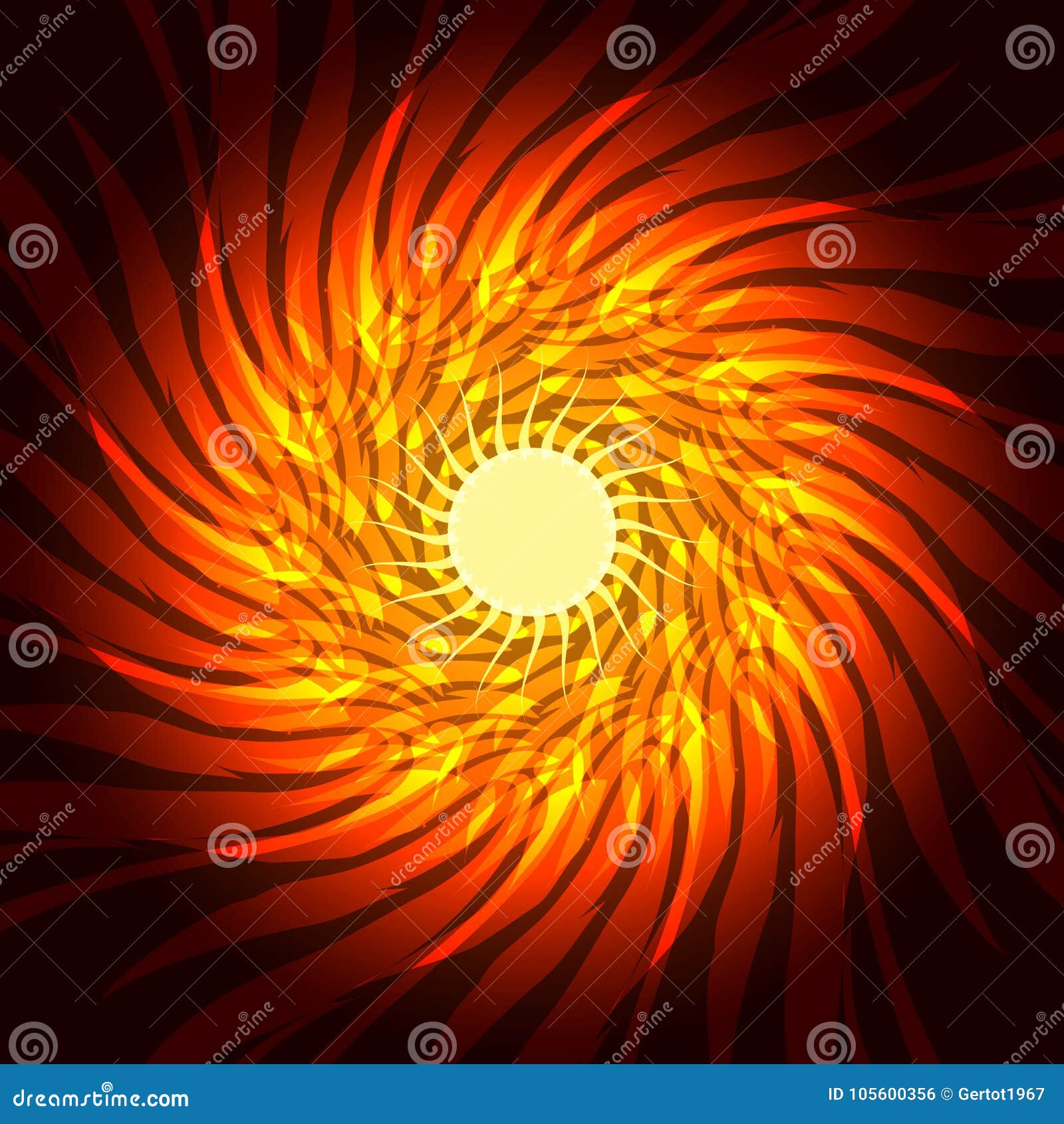 Ancient Solar Symbol Illustration Stock Vector - Illustration of design ...