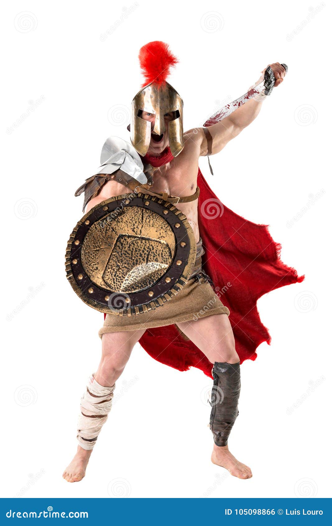 Ancient Soldier or Gladiator Stock Photo - Image of history, battle ...