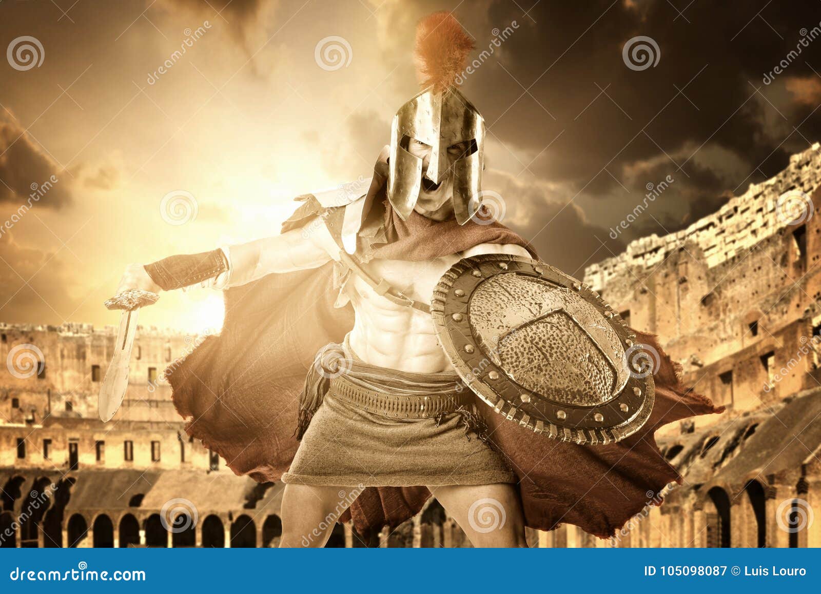 Ancient Soldier Or Gladiator Royalty-Free Stock Photography ...