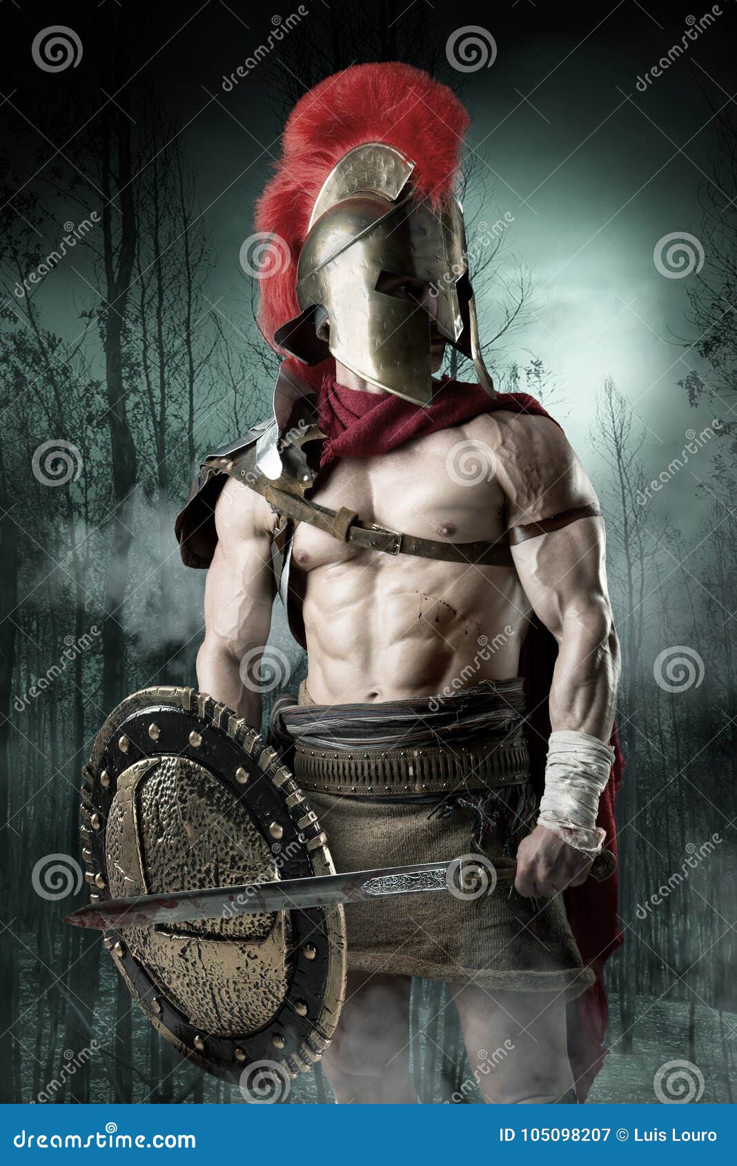 Ancient Soldier or Gladiator Stock Image - Image of barbarian, ancient ...
