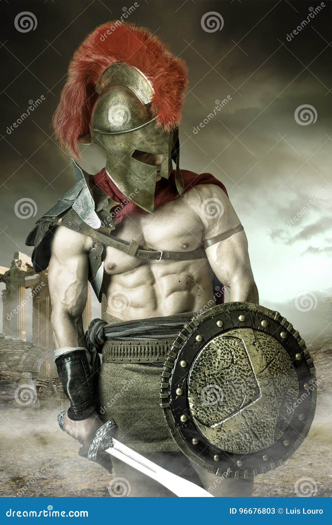 Ancient Soldier or Gladiator Stock Image - Image of circus, roman: 96676803