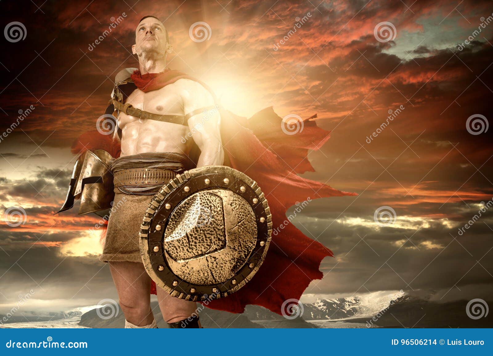 Ancient Soldier or Gladiator Stock Photo - Image of male, gladiator ...